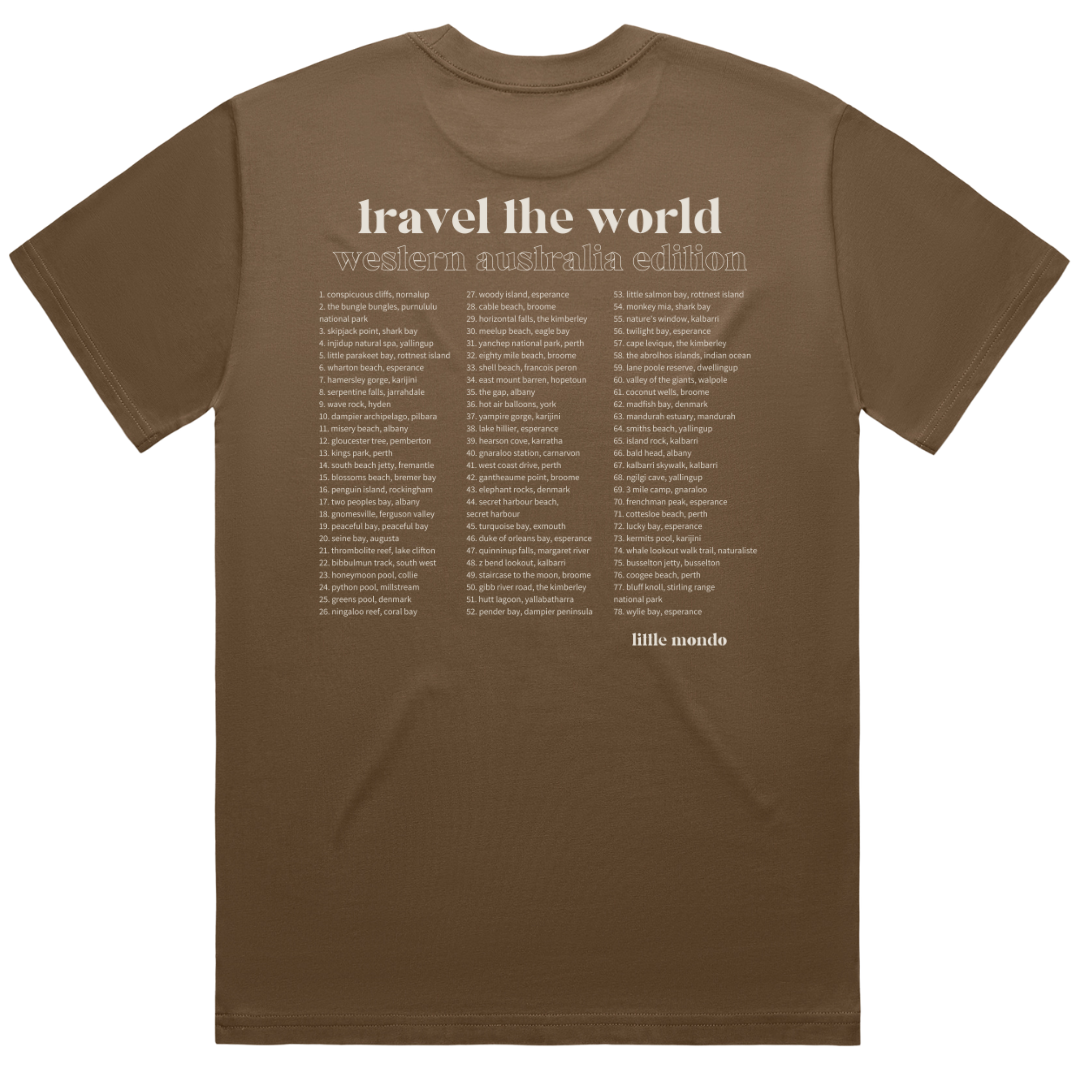 Walnut 'Where are we going?' Heavy Weight Shirt – LITTLE MONDO